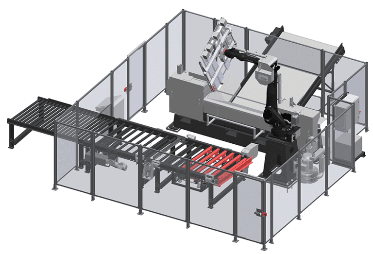 Tear down 100 pallets an hour with the Robotic Pallet Dismantler.