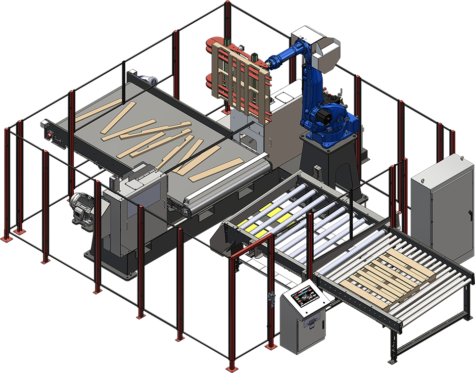 Robotic Pallet Dismantler redesigned for enhanced cost efficiency.